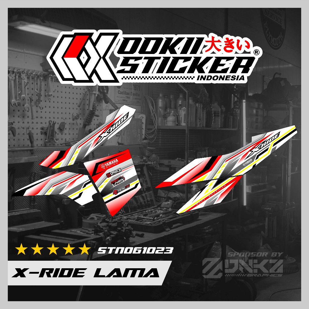 Jual Stiker X Ride Lama Decal Striping X Ride Lama Premium Racing ...