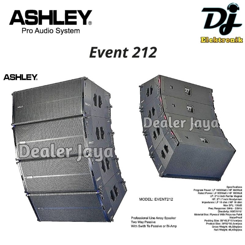 Jual Speaker Line Array Ashley EVENT 212 / EVENT212 - 12 inch | Shopee ...
