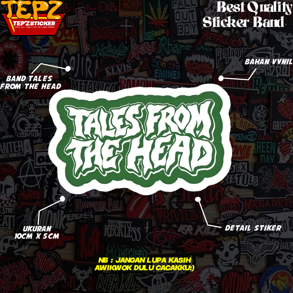 Jual STIKER STICKER (TALES FROM THE HEAD) STIKER BAND|STIKER METAL ...
