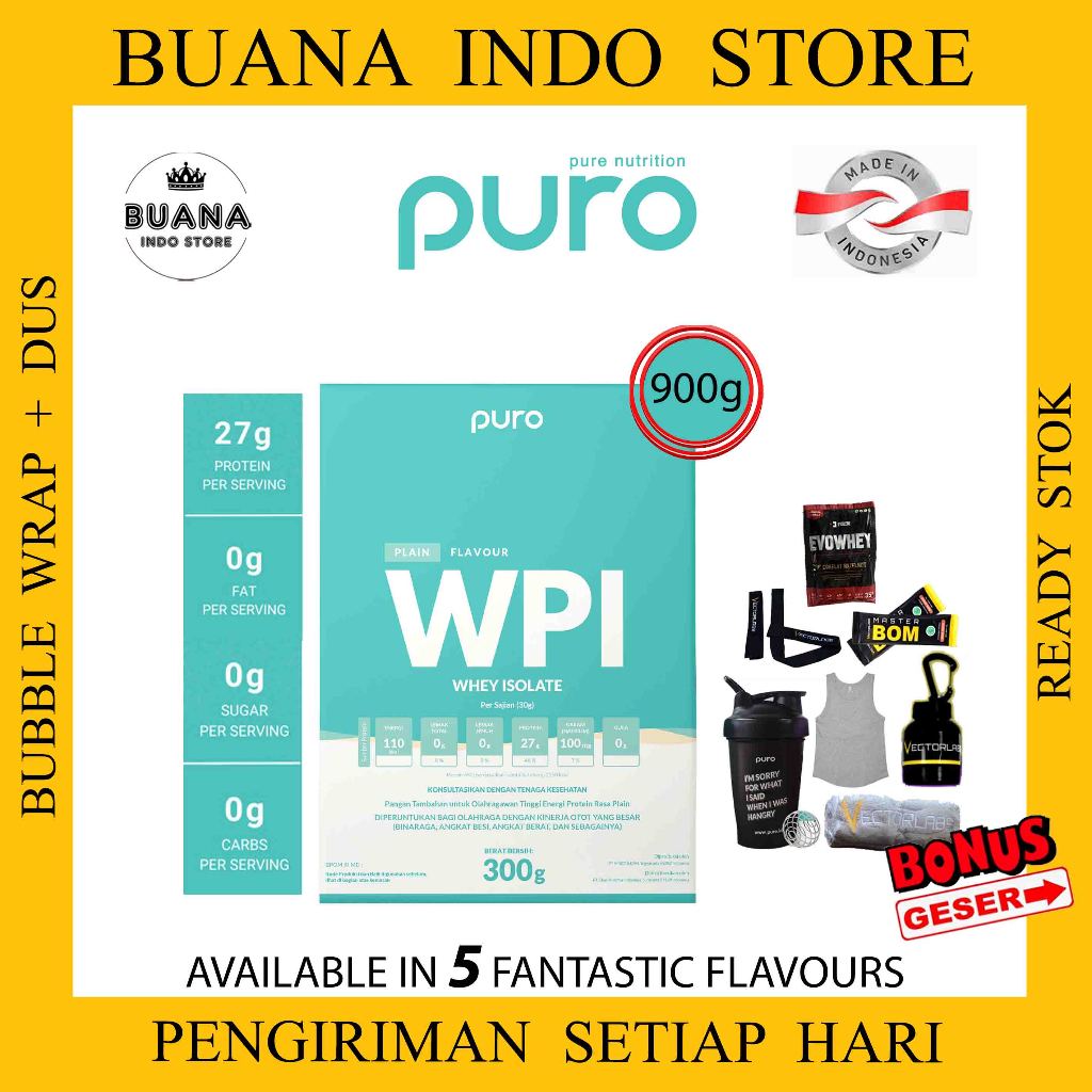 Jual PURO WPI 900gr | Whey Protein Isolate 900g | ISOPRO Susu GYM - Varian Rasa | Shopee Indonesia