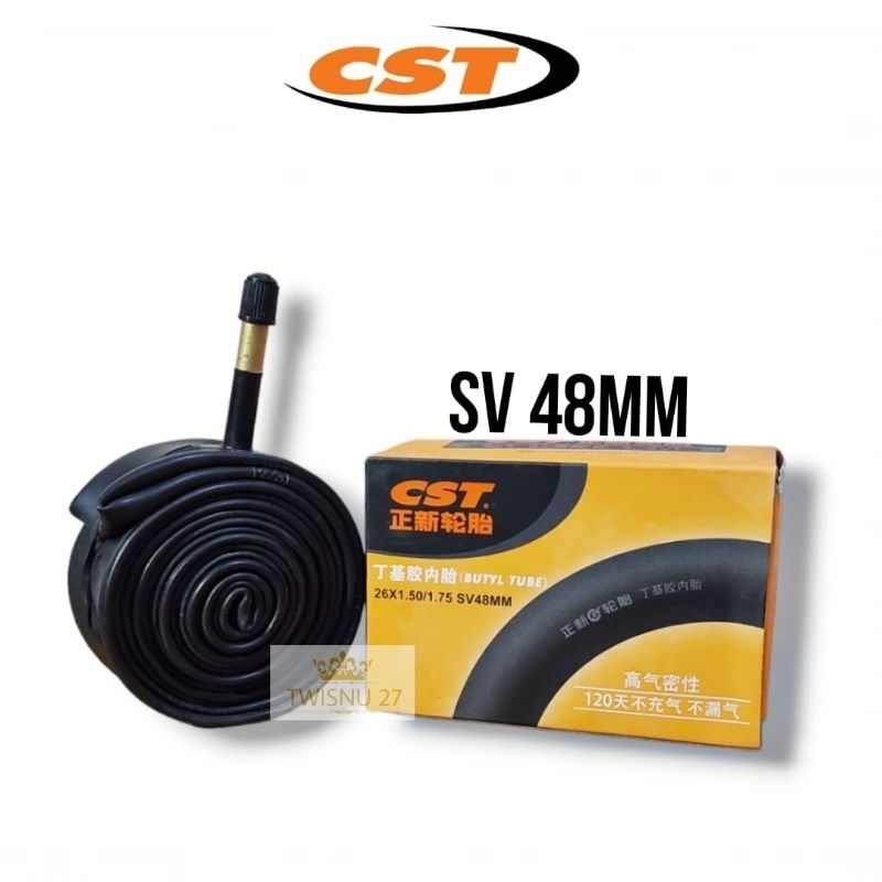 Jual Ban Dalam Sepeda CST 26 x 1.50-1.75 559 Sv 48MM Pentil Motor | Shopee Indonesia
