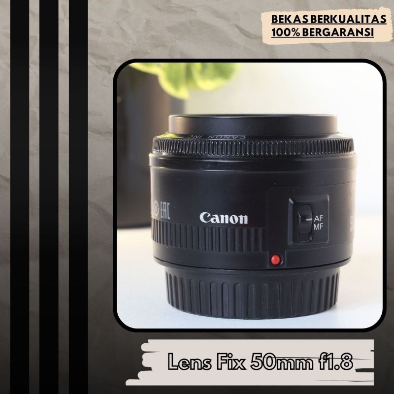 Jual lensa fix canon ef 50mm f1.8 mark ii lensa fix paling murah ...