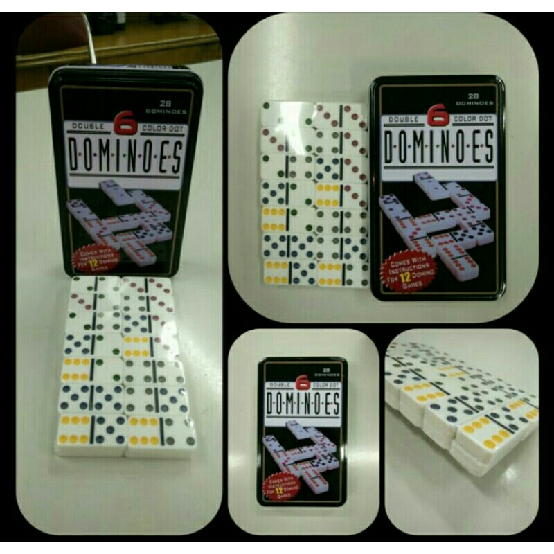 Jual Dominoes domino dominos kartu gaple batu tipis + kaleng | Shopee ...
