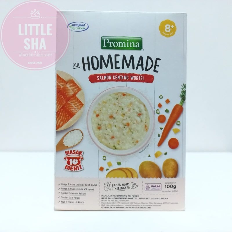 Jual Promina Homemade Salmon Kentang Wortel / Bubur tim promina ...