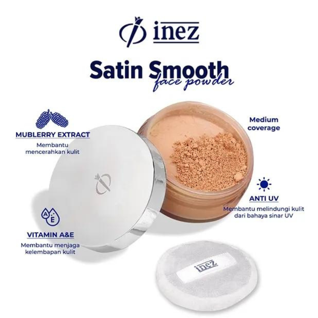 Jual INEZ Satin Smooth Face Powder (20gr) | Shopee Indonesia
