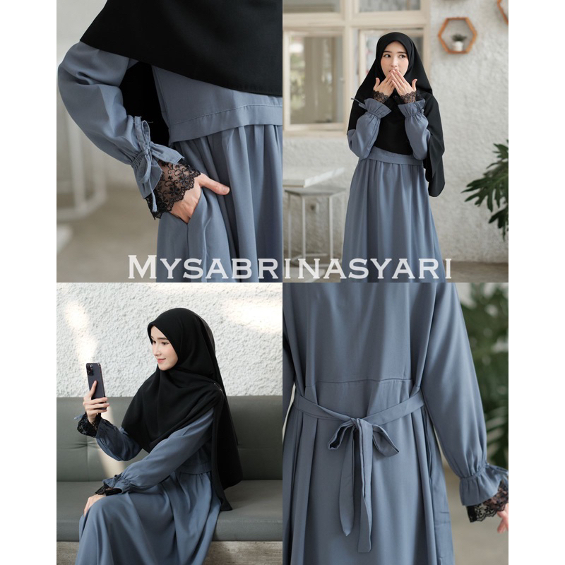 Jual GAMIS KHANSA by SABRINA - BAHAN YORIS PREMIUM TANGAN RENDA BUSUI ...