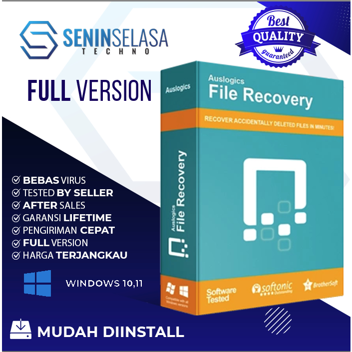 Jual Software Pemulihan File: Auslogics File Recovery Professional 11 [WIN] | Shopee Indonesia