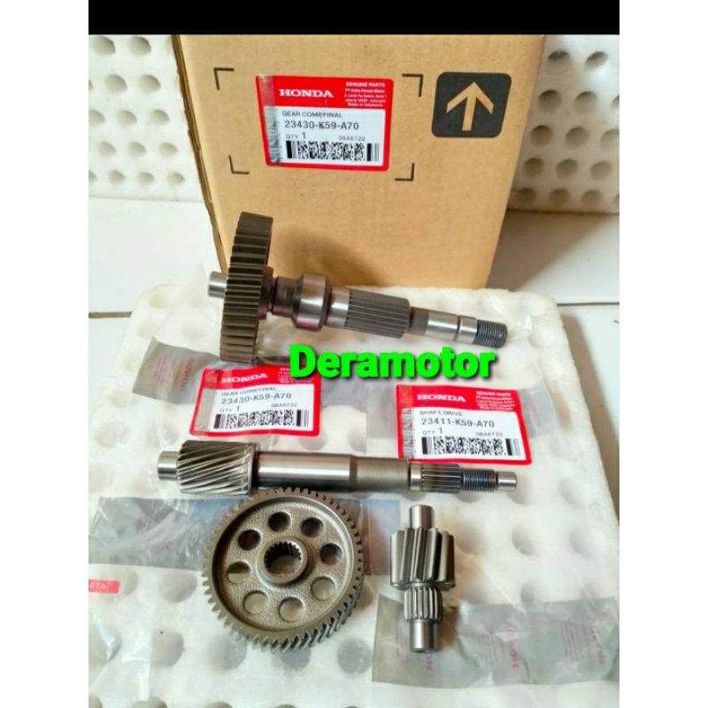 Jual GEAR/ GIGI RASIO/ GARDAN SET 4 PCS HONDA VARIO 150 ( K59 ...
