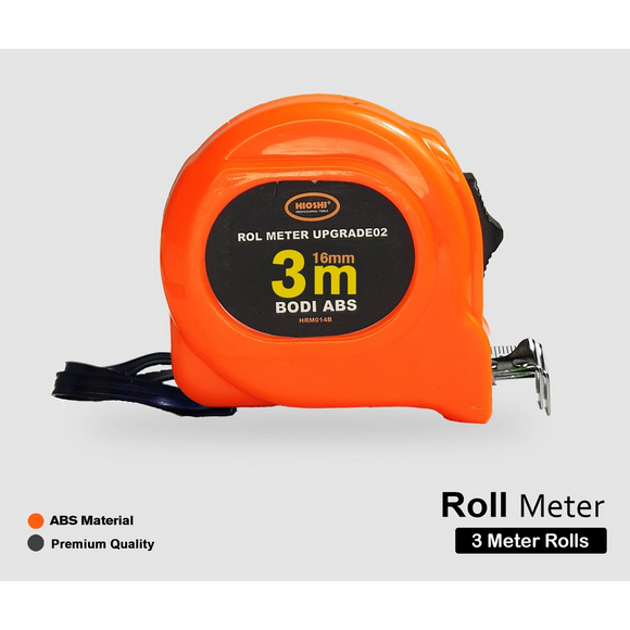 Jual Meteran Rol Gulung Alat Pengukur Konstruksi Bangunan 3 Meter Portabel | Shopee Indonesia