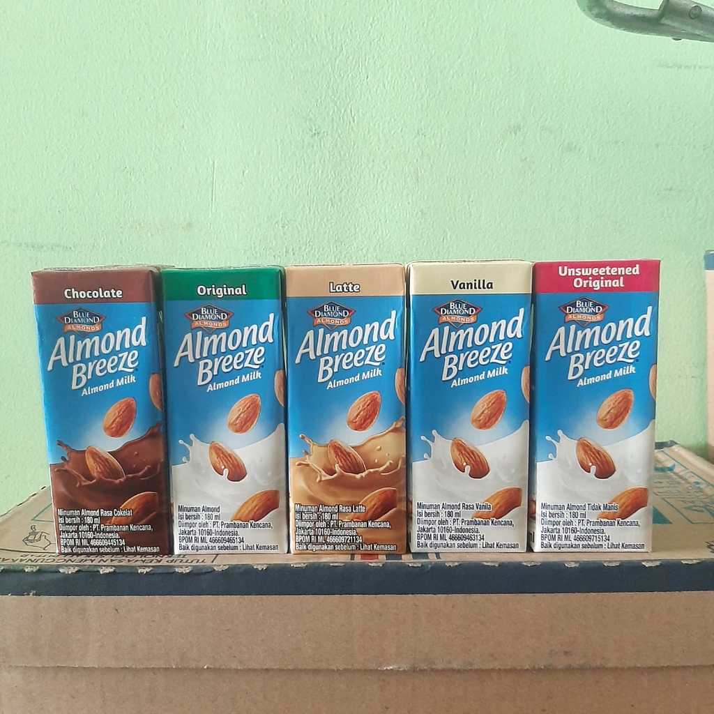 Jual Blue Diamond Almond Breeze Almond Milk 180 ml [KARTON] | Shopee Indonesia