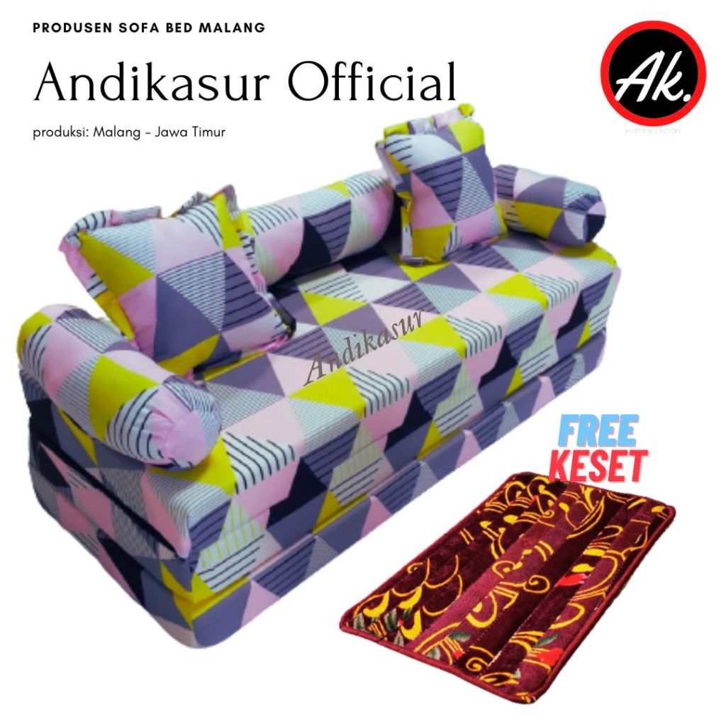 Jual Sofabed Kasur Lipat Spond Yellow Super Kualitas Premium Sofa ...