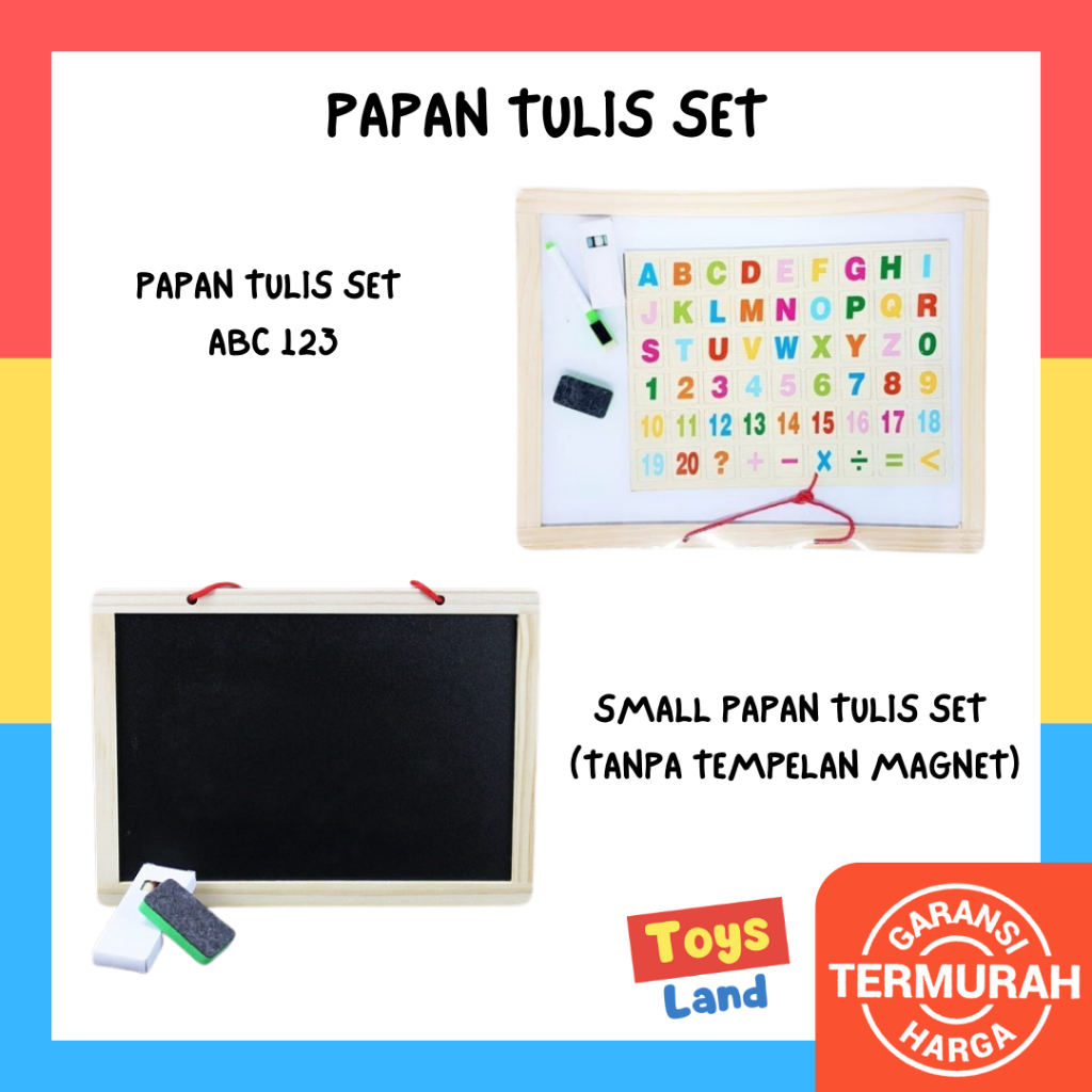 Jual Papan Tulis Set Abc 123 Papan Magnet Anak Mainan Papan Tulis ...