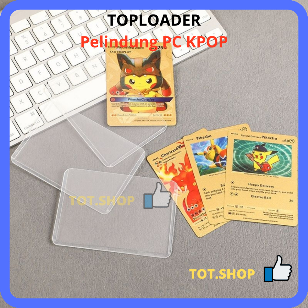 Jual [10-pcs] Toploader 35PT Sideloader Card Sleeve Photocard Deco ...