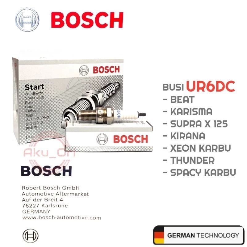 Jual SPARK PLUG BUSI UR6DC = CPR6EA ( HONDA KARISMA / SUPRA X 125 ...