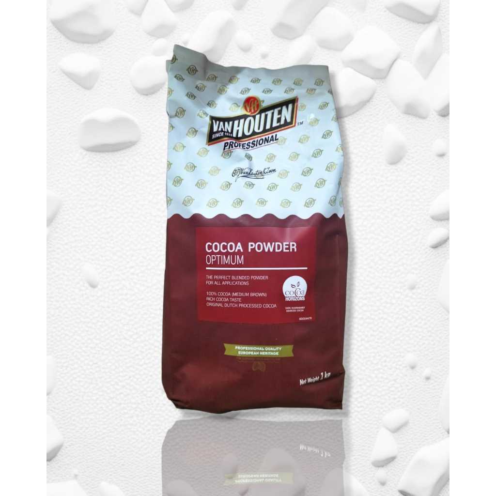 Jual Van Houten Cocoa Powder Optimum 1Kg Cokelat Bubuk 100% Kakao Bubuk ...