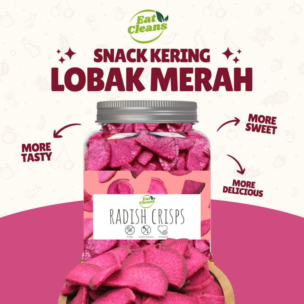 Jual Keripik Red Radish - Crispy Dried Vegetables - Keripik Sayuran ...