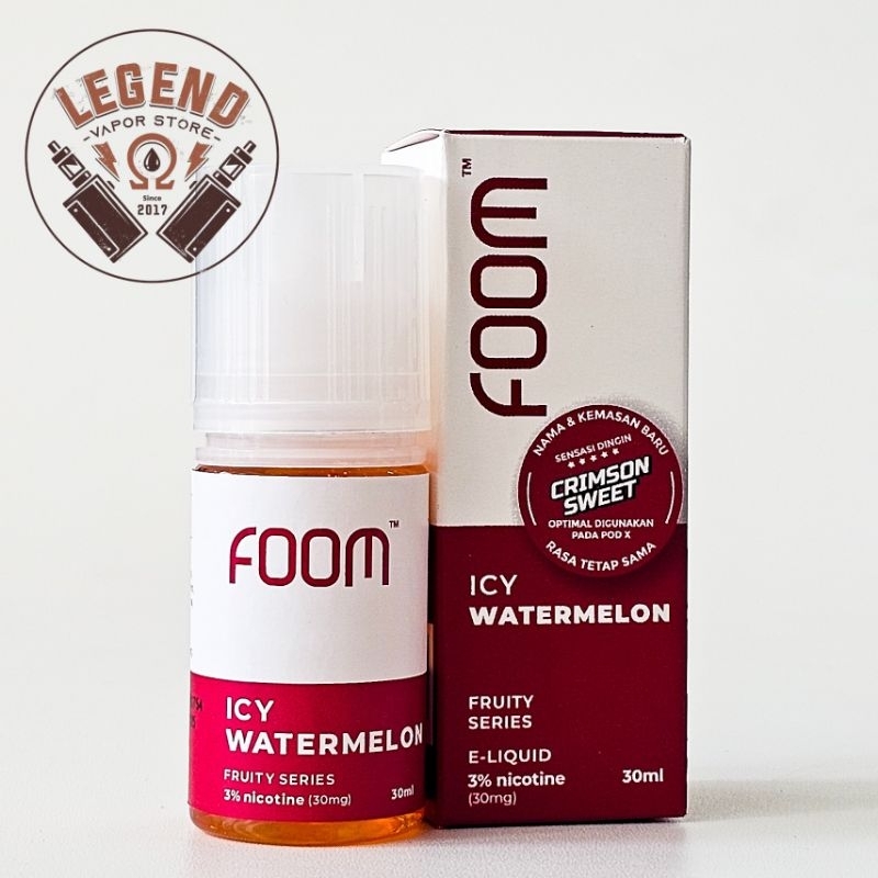 Jual SALT NIC - LIQUID FOOM Icy Watermelon 30ML 30MG AUTHENTIC | Shopee ...