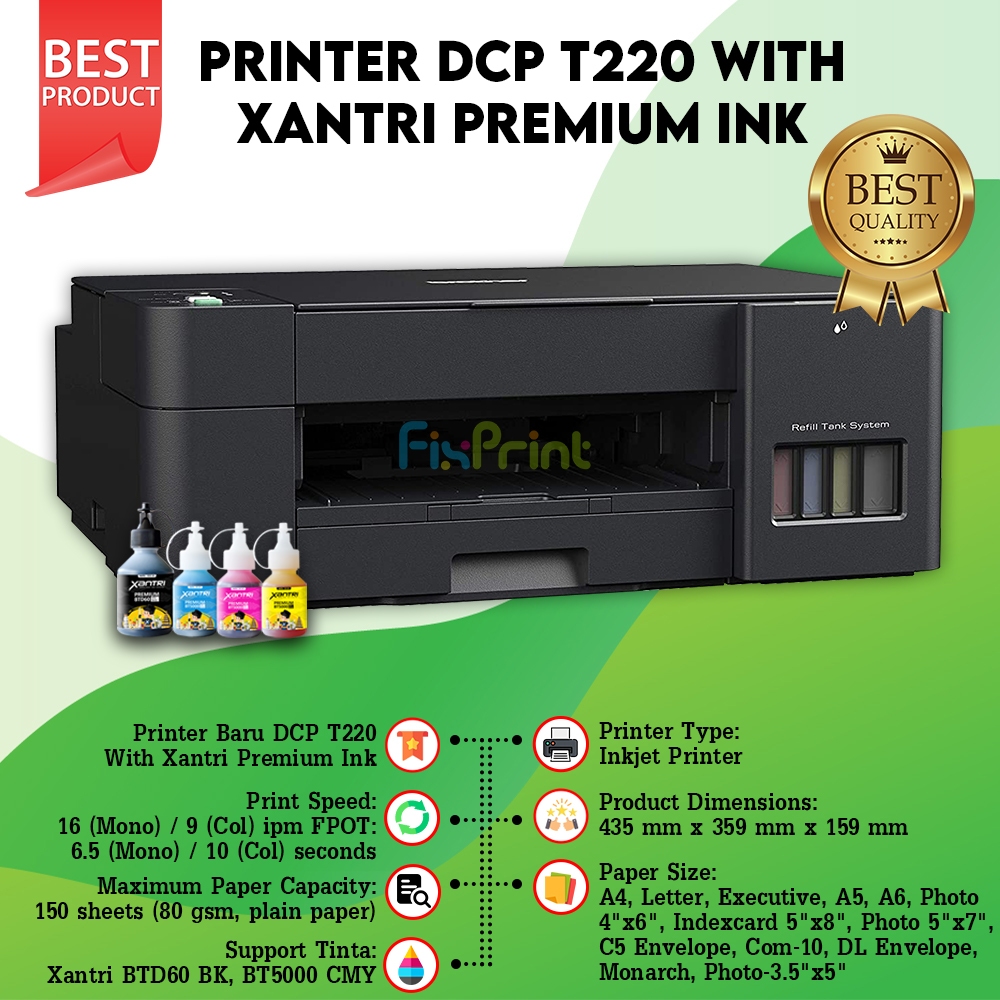 Jual Printer Brother T220 DCP T220 Print Scan Copy Original | Shopee ...