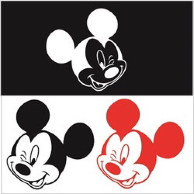 Jual stiker logo pala mickey mouse cutting | Shopee Indonesia