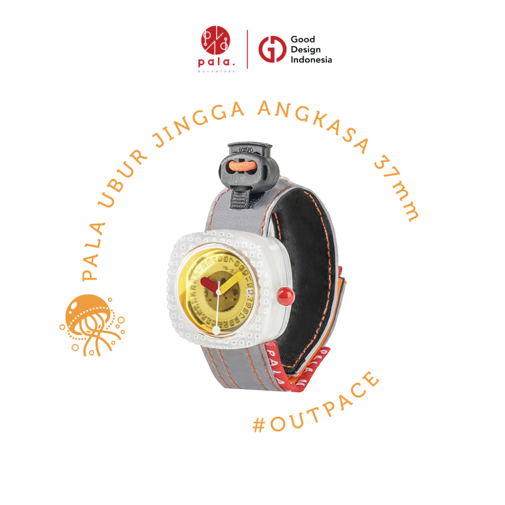 Jual PALA NUSANTARA UBUR JINGGA ANGKASA 37MM JAM TANGAN UNISEX BIO ...