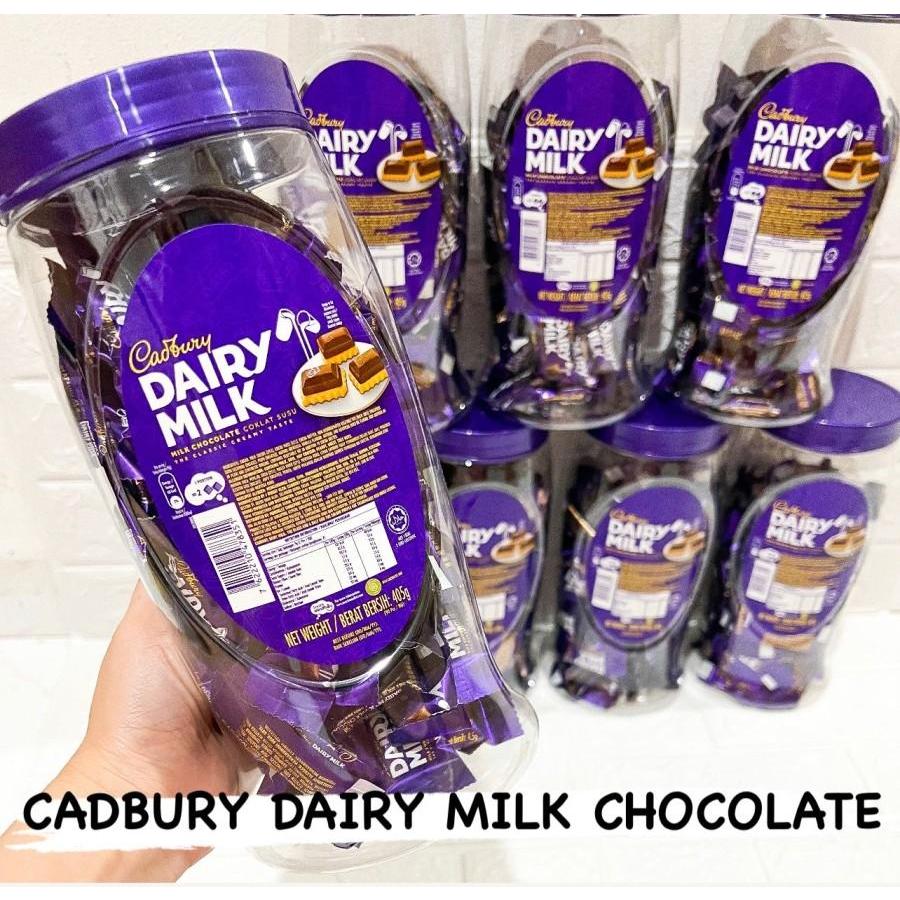 Jual Cadbury Dairy Milk 1 toples(85-90pocs) Cadbury Mini Ecer Import ...