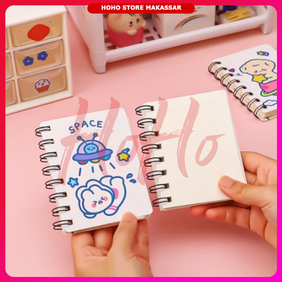 Jual Notebook Ring Mini POLOS Buku Catatan Kecil Spiral Mini Estetik ...