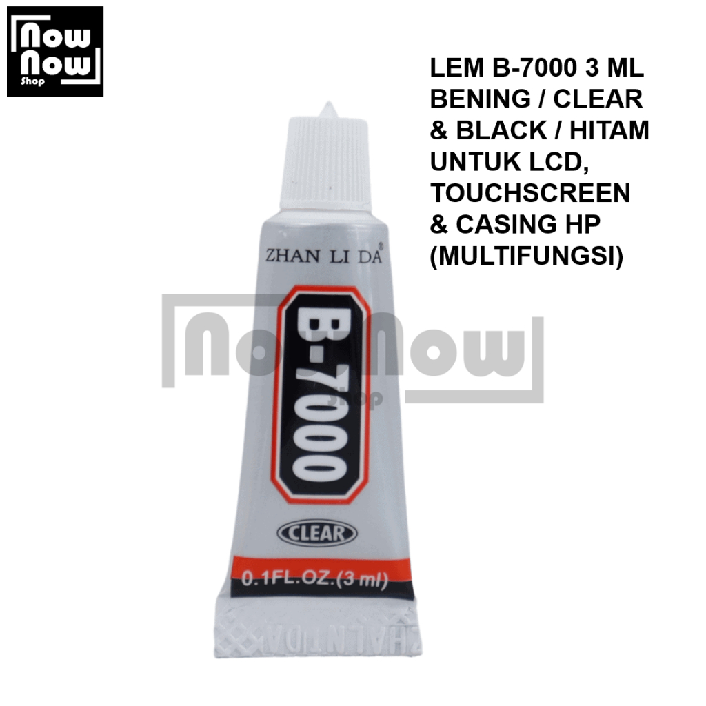 Jual Lem B7000 3ml Bening Clear / Black Hitam Lem LCD Touchscreen Backdoor Casing Sparepart HP ...