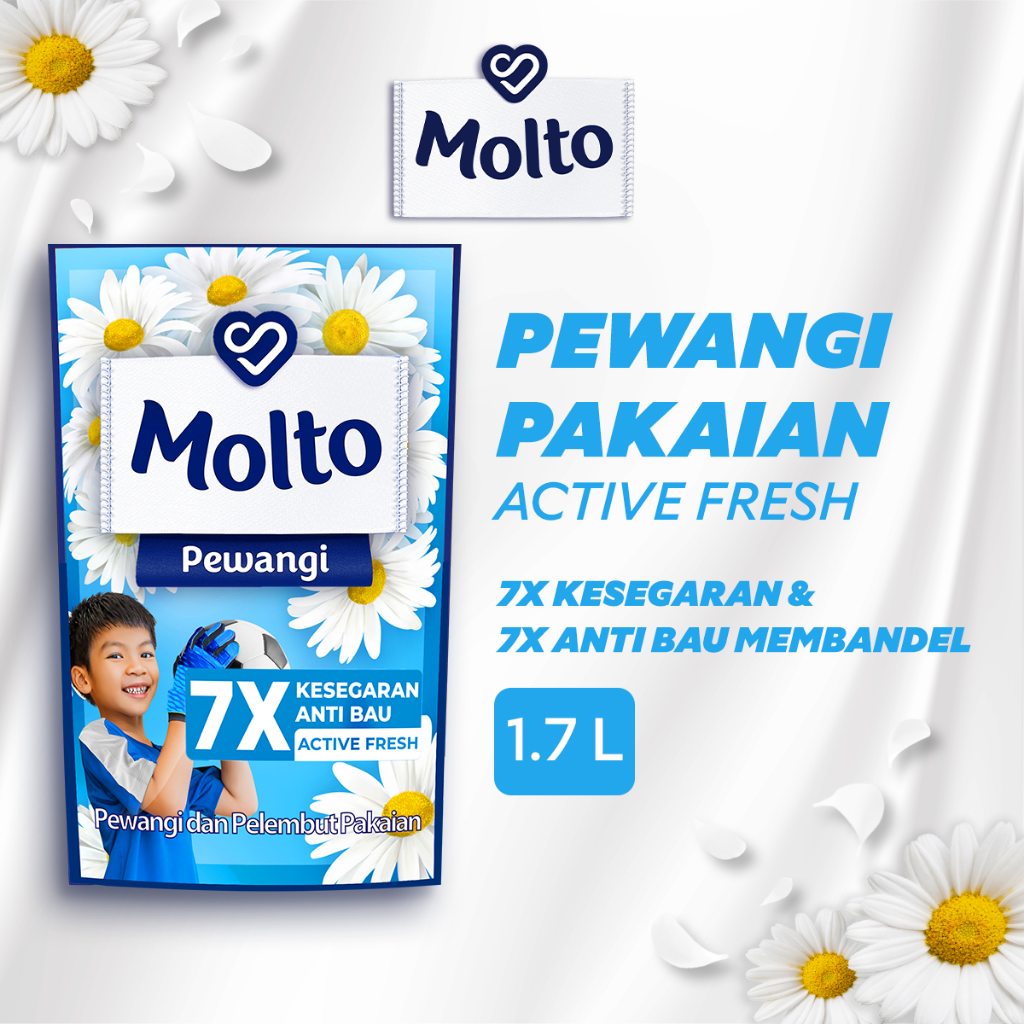 Jual MOLTO PEWANGI ACTIVE FRESH RFL 1.7LTR | Shopee Indonesia