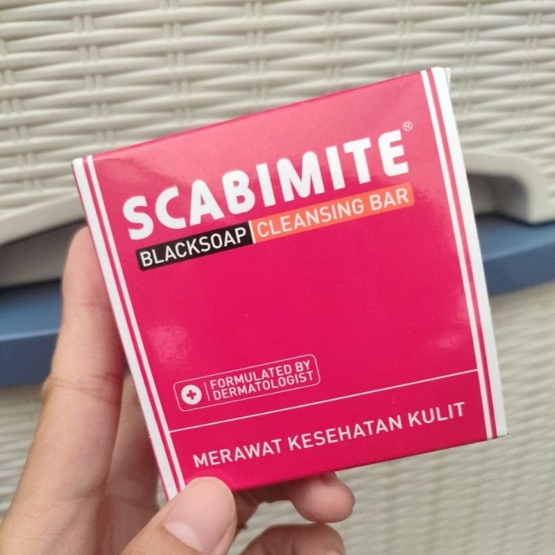 Jual Scabimite Black Soap sabun charcoal kulit gatal kudis 60 gram ...