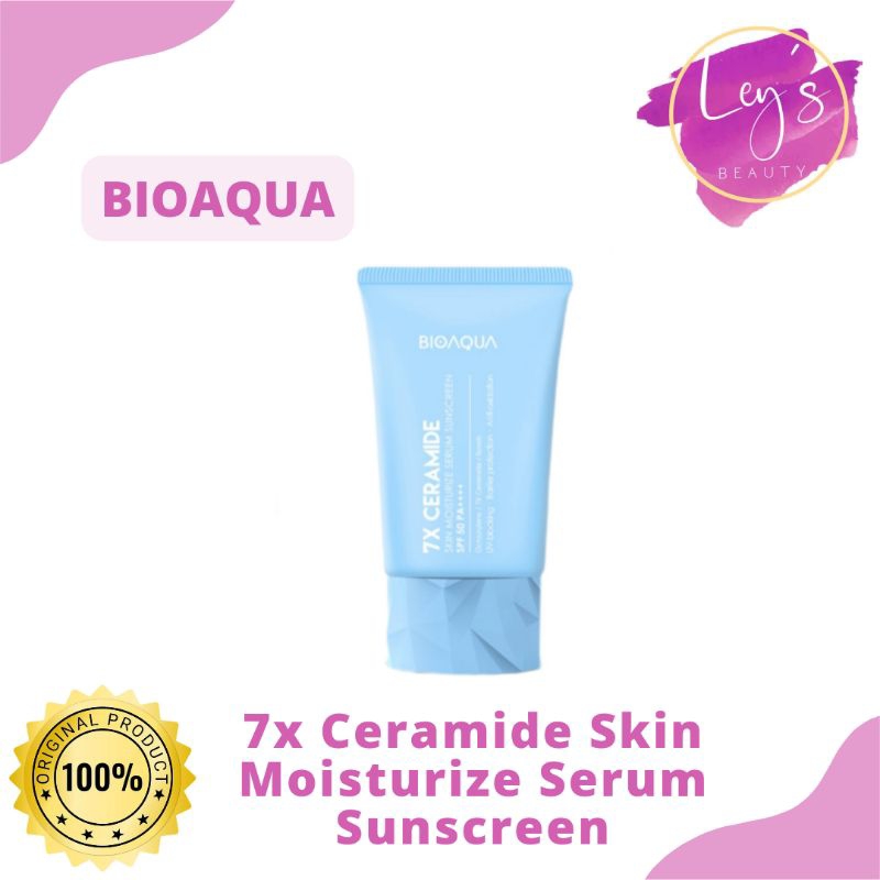 Jual Bioaqua 7x Ceramide skin moisturize serum sunscreen spf 50 PA ...