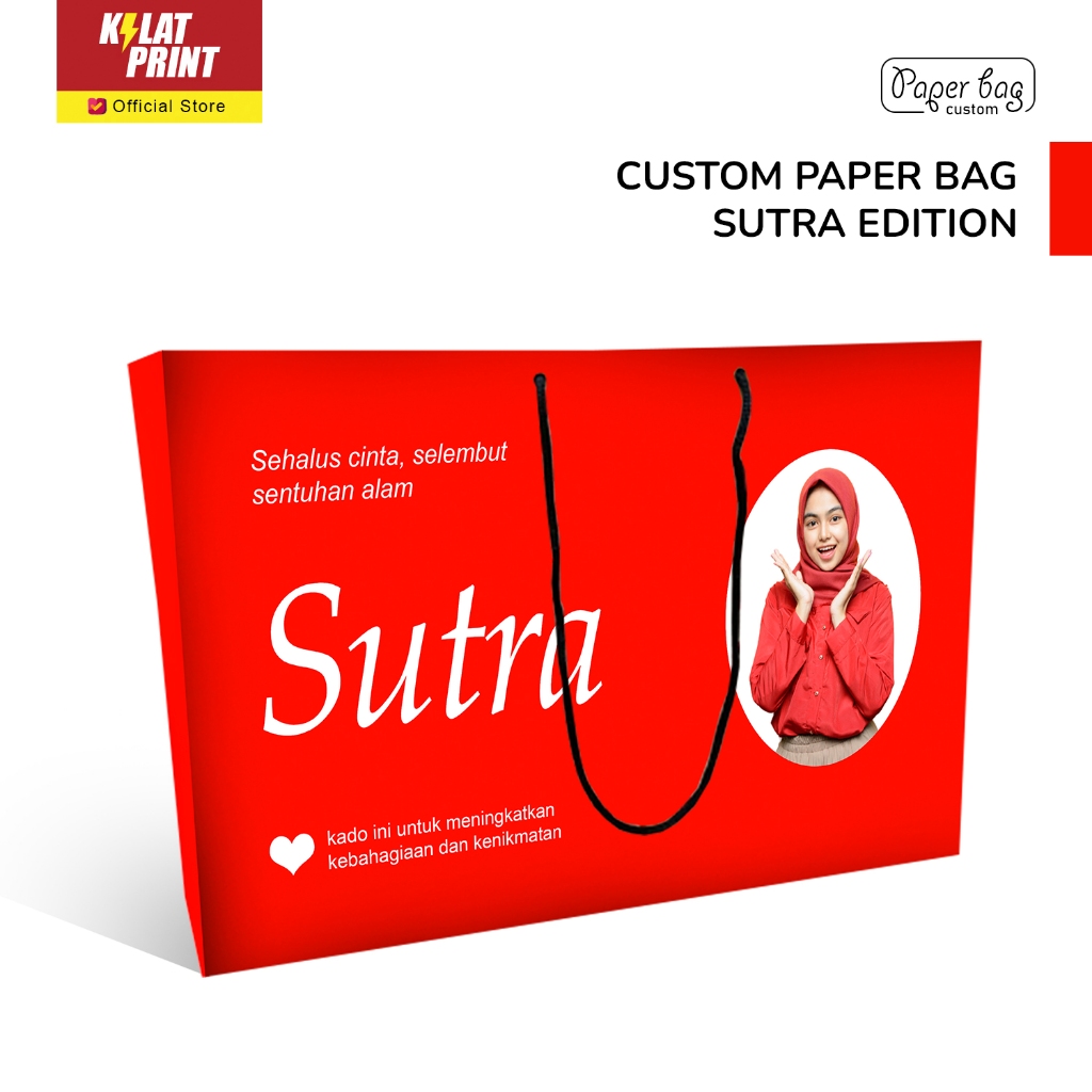 Jual Paper Bag Kado Custom Ala Kantong Sutra Edition | Shopee Indonesia