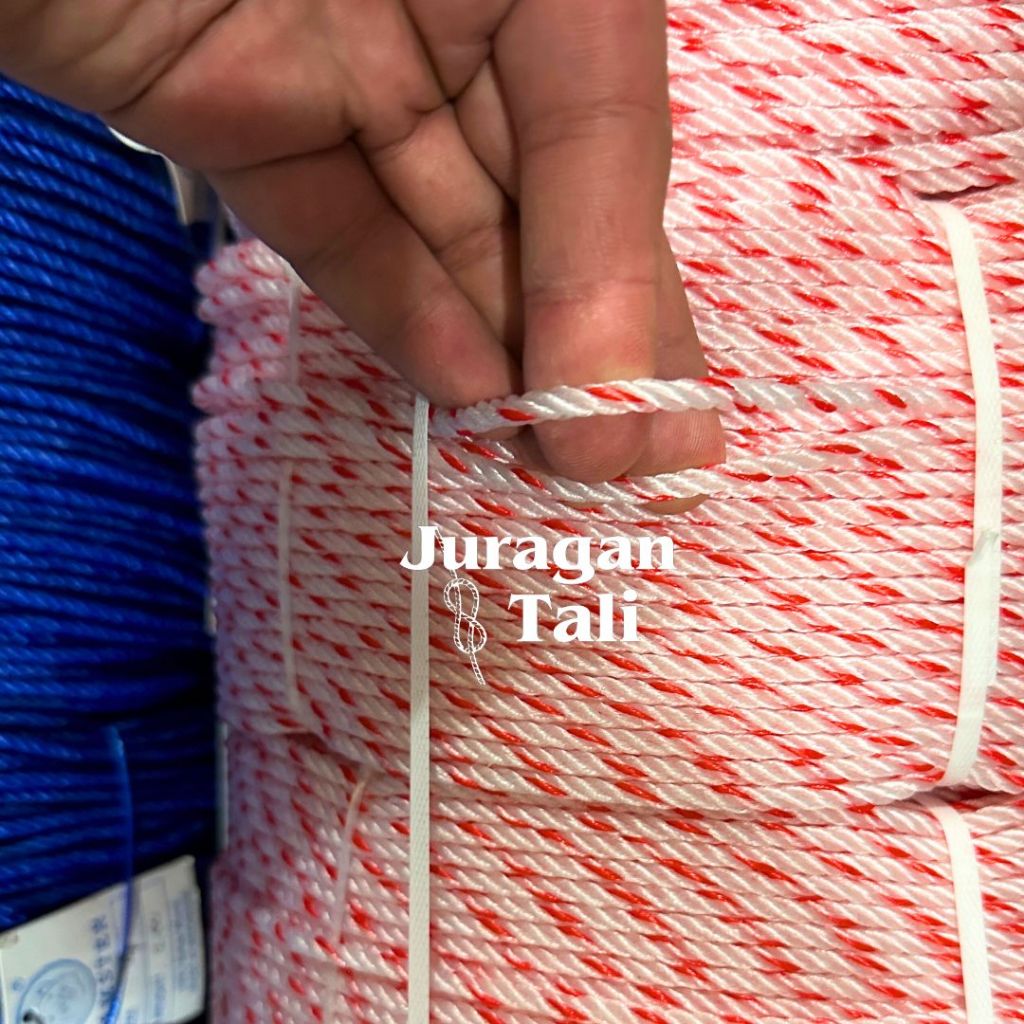 Jual Tali Tambang Nylon PE - Ukuran 4 mm (1 ROLL : 200METER) | Shopee Indonesia
