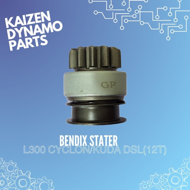 Jual BENDIX BENDIK STATER L300 CYCLON/KUDA DIESEL(12T)-GP | Shopee ...