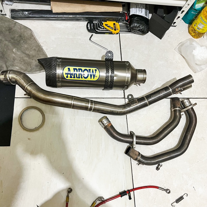 Jual Knalpot arrow titanium competition cbr250rr header projectone ...