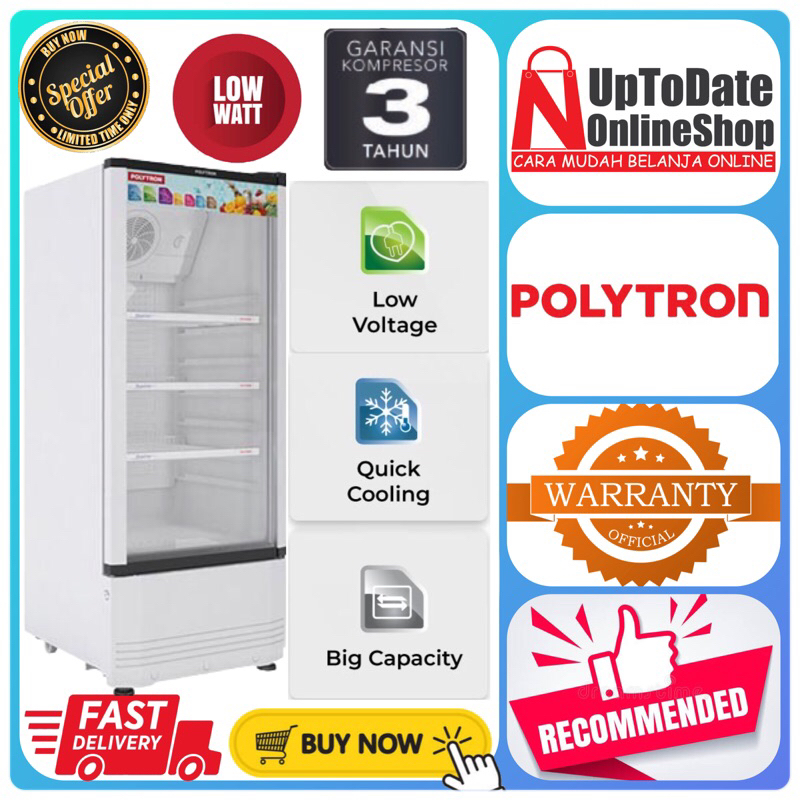Jual SHOWCASE POLYTRON SCN-140 SCN140 SCN 140 SUPER LOW WATT 190L ANTI ...