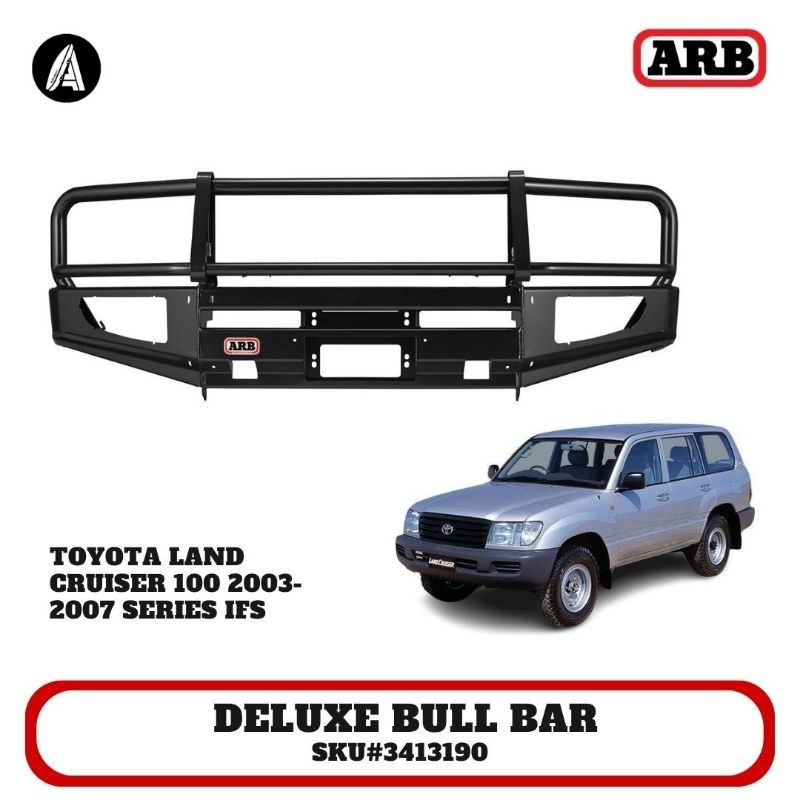 Jual ARB - BULL BAR DELUXE TOYOTA LAND CRUISER 100 SERIES IFS 3413190 ...