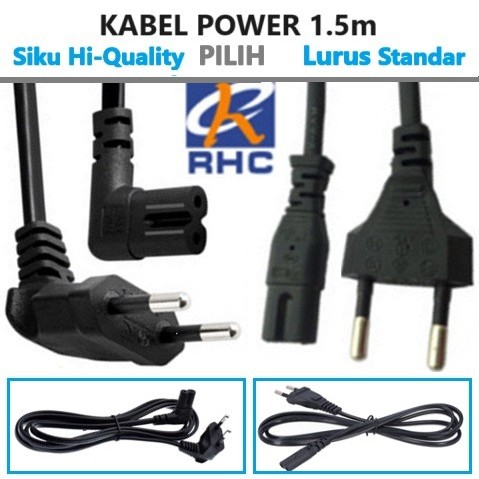 Jual Kabel AC Power Listrik Colokan Jack Angka 8 Adaptor Printer Tape Lampu - Lurus Standar ...