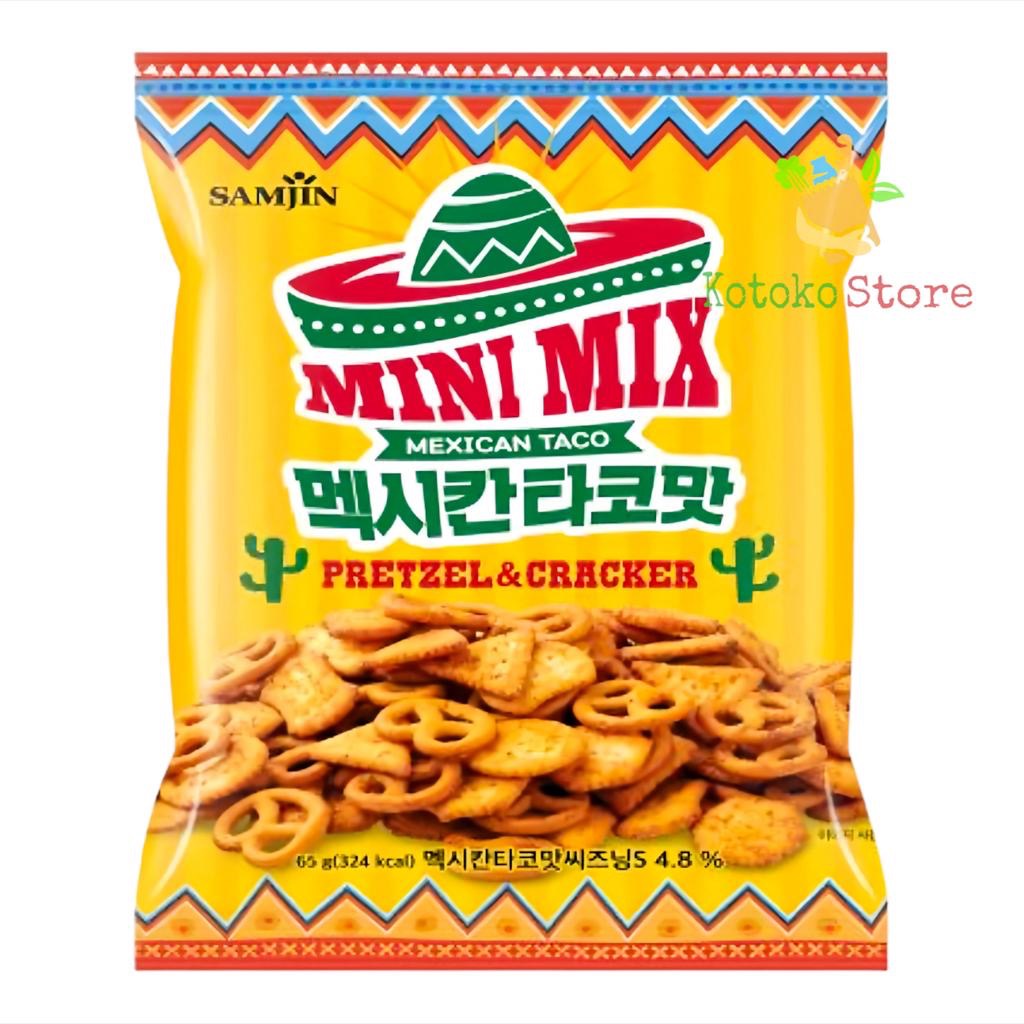 Jual Samjin Pretzel Spicy Beef Wasabi Cheddar Cheese Seafood / Snack ...