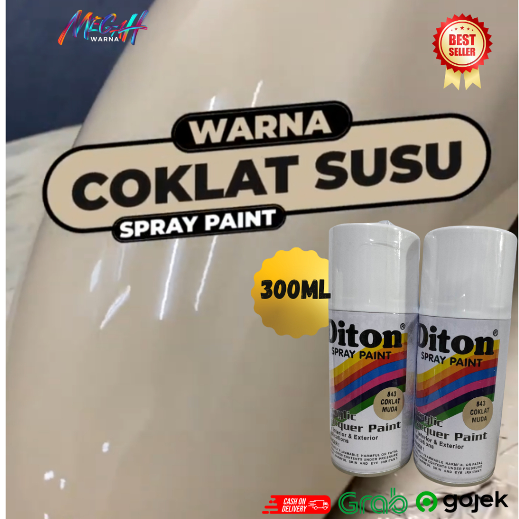 Jual pilok pilox cat semprot Diton 300cc Kopi Susu 834 Coklat Muda ...