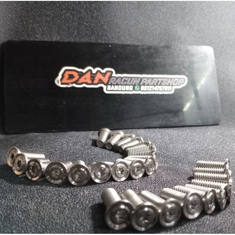 Jual baut disk baut piringan cakram universal m8 baut 12 kunci L bintang | Shopee Indonesia