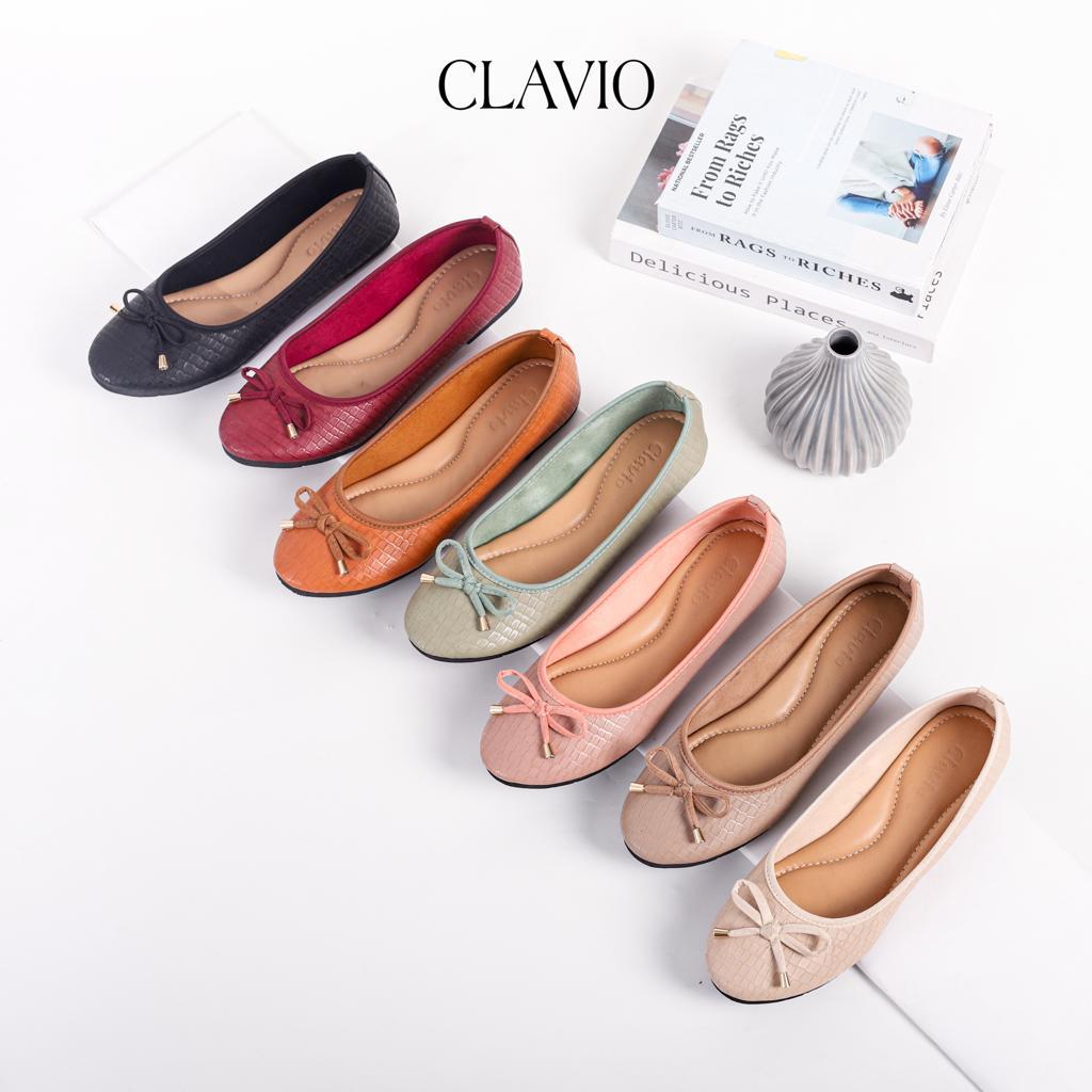 Jual CLAVIO Clara Sepatu Wanita Flatshoes Wanita Super Empuk | Shopee ...