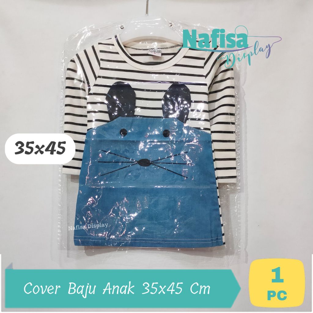 Jual Cover Baju Anak Ukuran 35x45 Mika Plastik Pelindung Pakaian ...