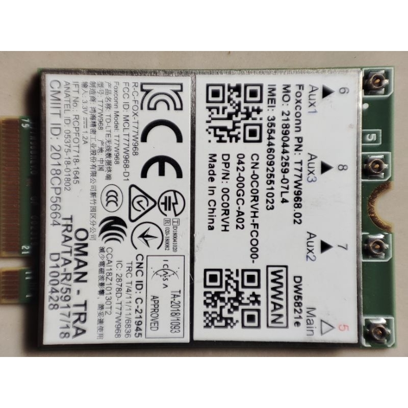 Jual Part Modem Rakitan Adapter Module L850-GL DW5821E EM7430 EM7455 ...