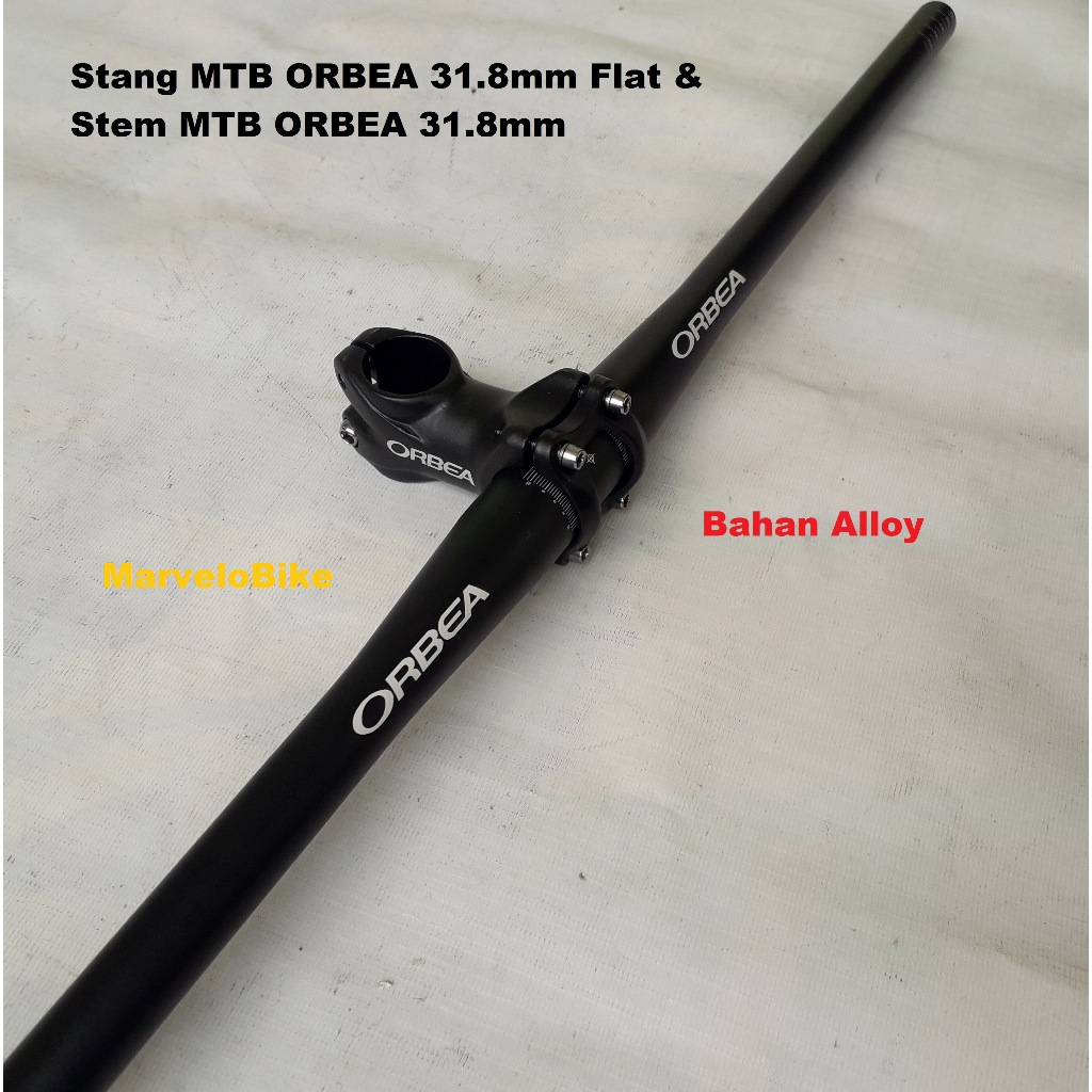 Jual Handle Bar Stang MTB ORBEA 31.8mm Flat & Stem MTB ORBEA 31.8mm ...