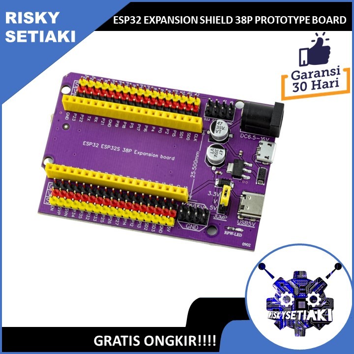 Jual ESP32 EXPANSION SHIELD 38P PROTOTYPE BOARD BASE PLATE EXTENSION ...