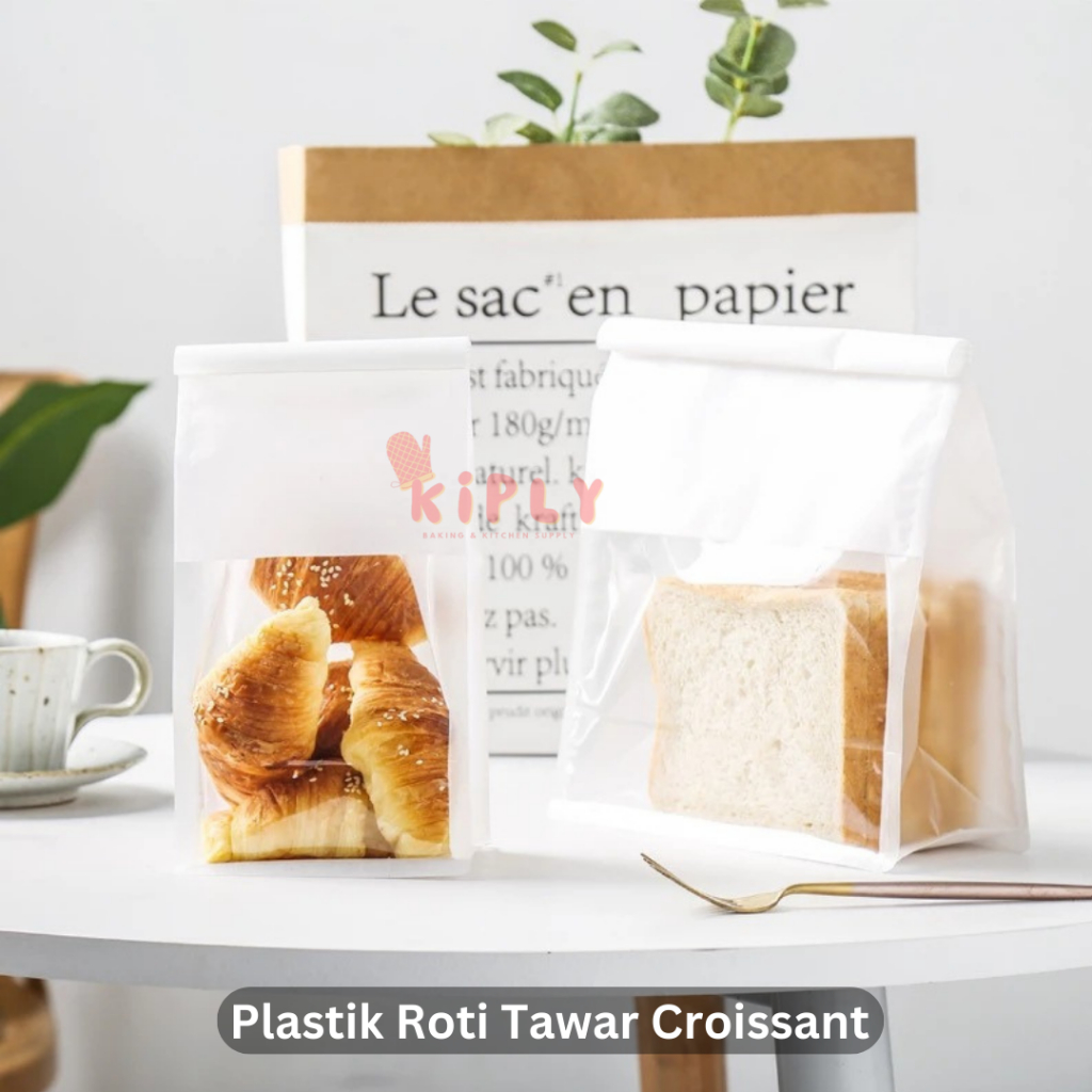 Jual Plastik roti tawar croissant/ Kemasan Roti Tawar Clip Toast Bag ...