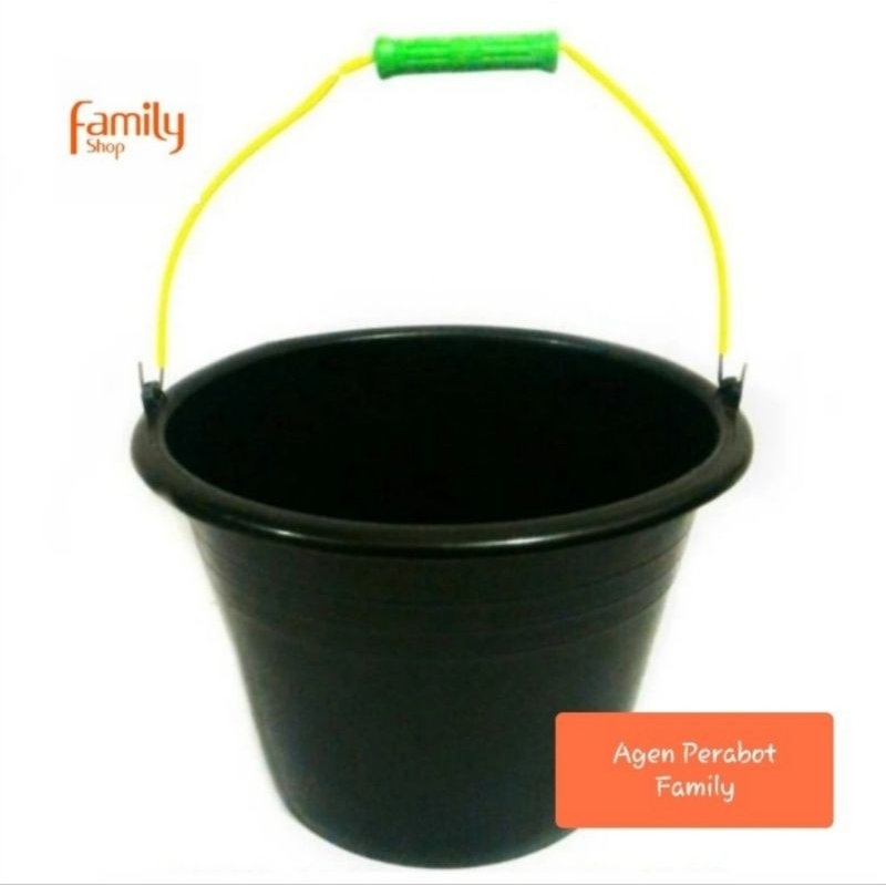 Jual Ember Cor Hitam Murah Medium / Ember Semen Anti Pecah / Ember ...