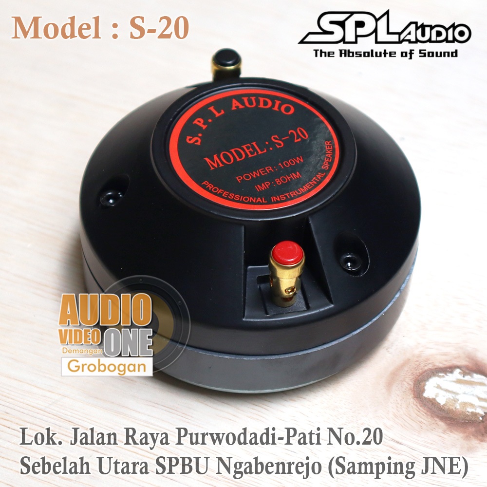 Jual Tweeter SPL Audio S20 Model Baut Driver Tweter S-20 Original ...