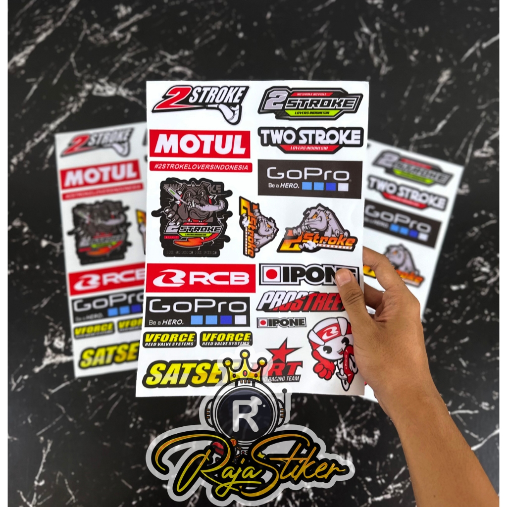 Jual Stiker Print Cut Stiker Motor Stiker Racing Sticker Motor 2 TAK 2 ...