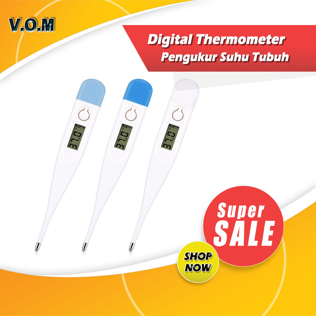 Jual Digital Thermometer Pengukur Suhu Tubuh Badan Termometer Digital ...